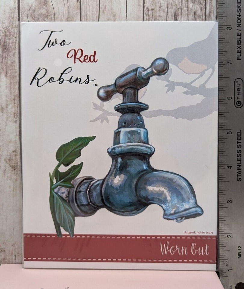 Two Red Robins Metal Die Vintage Farm Lantern Ivy Nest Hay Old Truck ...