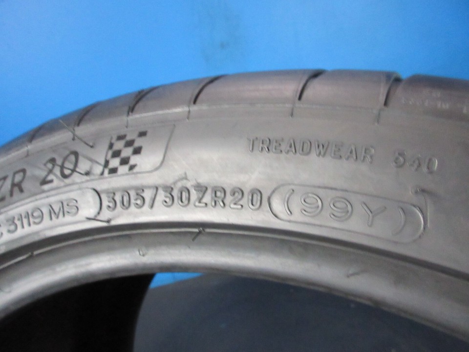 Used Michelin Pilot Sport All Season 4 ZP 305 30ZR 20 7-8/32 Tread ...