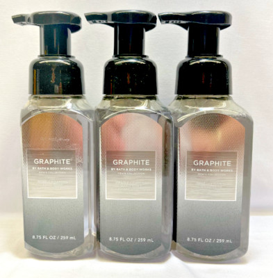 3 Graphite Men's Collection Bath & Body Works Gentle Foaming Hand Soap ...