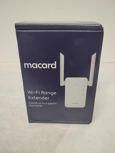 Macard RE1200 White Wireless Booster WiFi Signal Range Dual Band ...