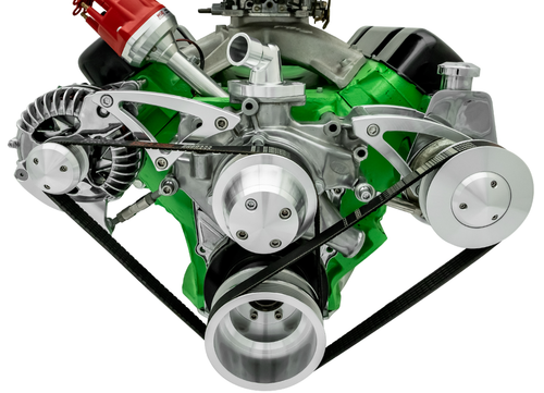 March Performance Big Block Chrysler Deluxe Serpentine Kit PS ALT 383 ...