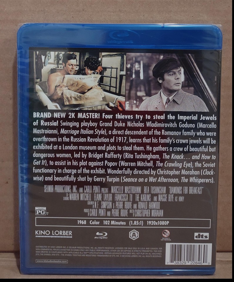 NEW - Diamonds for Breakfast Blu-ray 1968 [Kino Lorber] Marcello ...