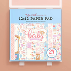 12 X 12 Paper Storage, 4 Pack Scrapbook Storage Box for 12" X 12" Paper ...