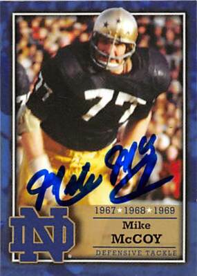 Mike McCoy autographed football card (Notre Dame) 2003 TK Legacy #M36 ...