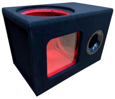 Custom Ported Sub Box Enclosure for 1 12" Sundown Audio SA-12 SA12 RED ...