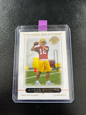 2005 Topps 50th Aaron Rodgers Rookie Card SHARP CARD NICE CENTERING | eBay
