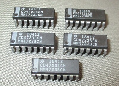 Lot of 5 Pcs National CD4723BCN 4-Bit Addressable Latch IC Dip-16 | eBay