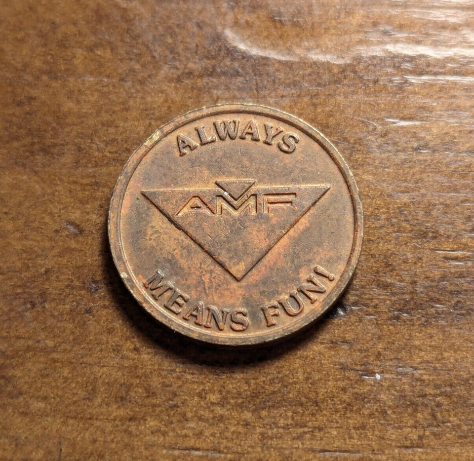 Always AMF Means Fun! Amusement Arcade Game No Cash Value Token | eBay