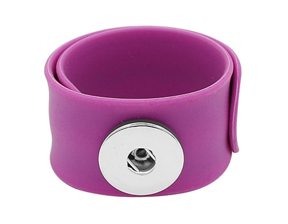 Kids Silicone Slap Bracelet Snap Jewelry Fits 18-20MM Ginger Charm Snap ...
