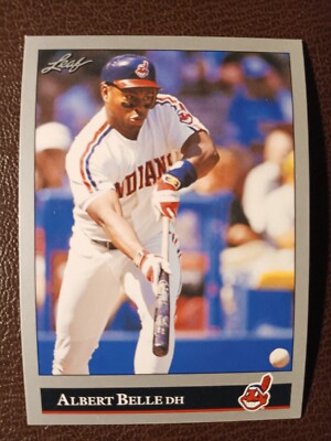 ALBERT BELLE CLEVELAND INDIANS 1992 LEAF BASEBALL CARD #350 | eBay