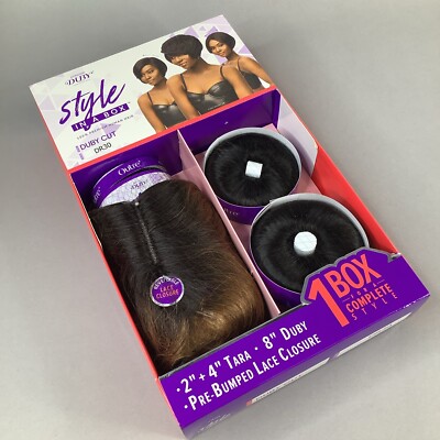 Duby Cut #DR30 Black Honey Brown Straight 100% Premium Human Hair ...