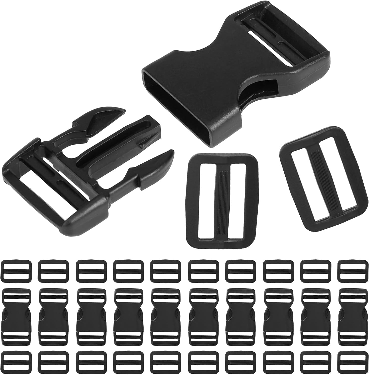 1 Inch Buckle Clip 10 Set Strap Clip Backpack Clips Replacement Plastic ...