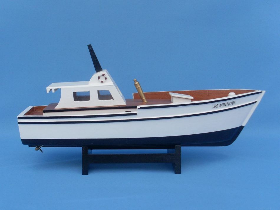 Gilligan's Island SS Minnow Replica Wooden Model Ship Boat 14" Fully ...