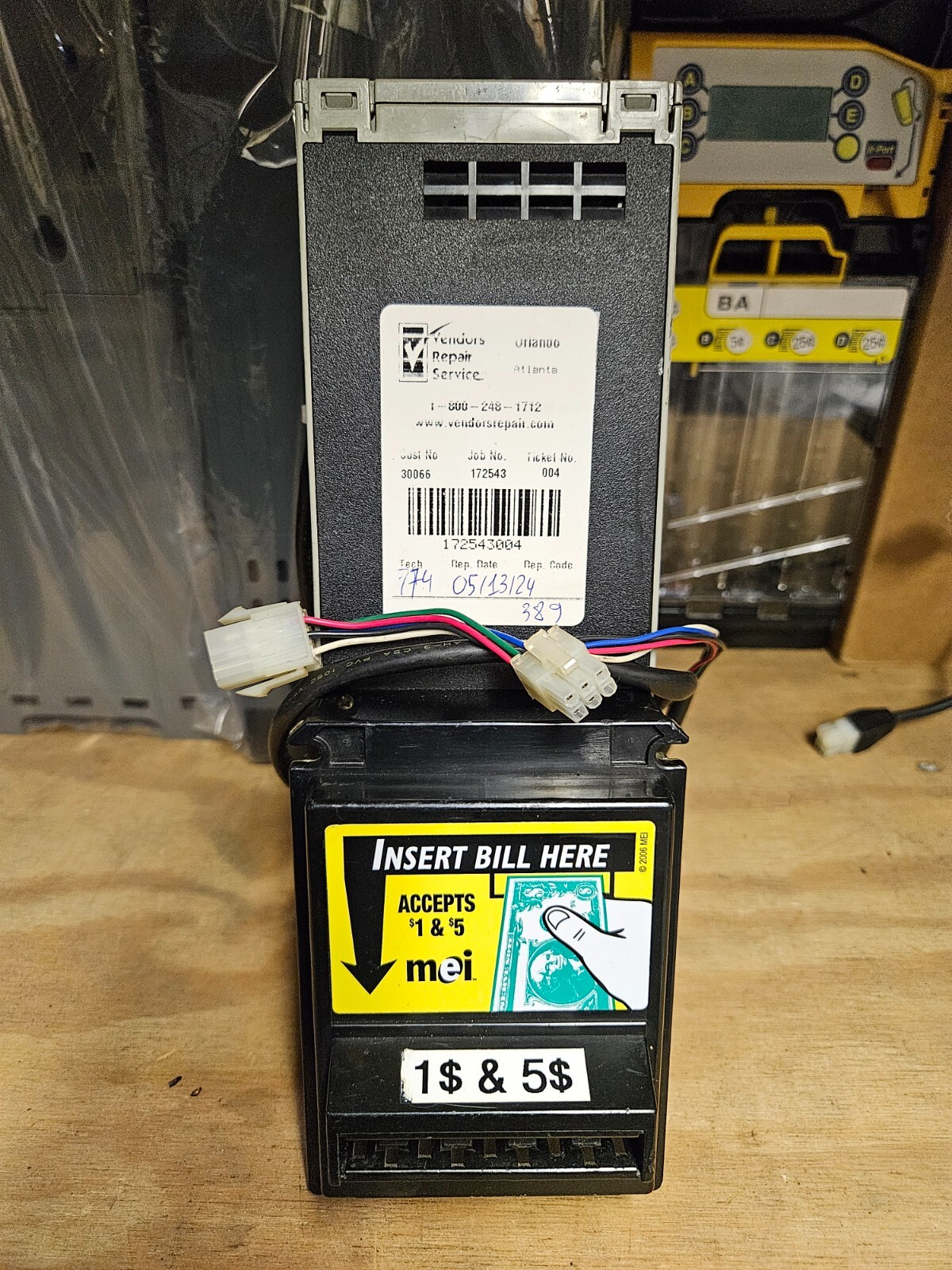 REBUILT 6Month WARRANTY CONLUX NBM 3140 $1 & $5 MDB BILL ACCEPTOR BILL ...