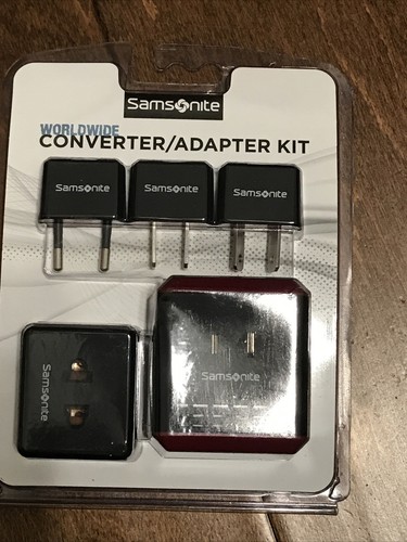 Samsonite Converter/Adapter Plug Kit with pouch | eBay