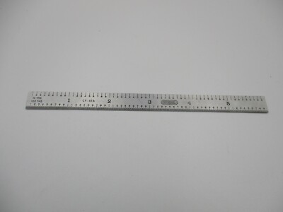 General CF-616 Stainless Steel Rule/Ruler 6" Long | eBay