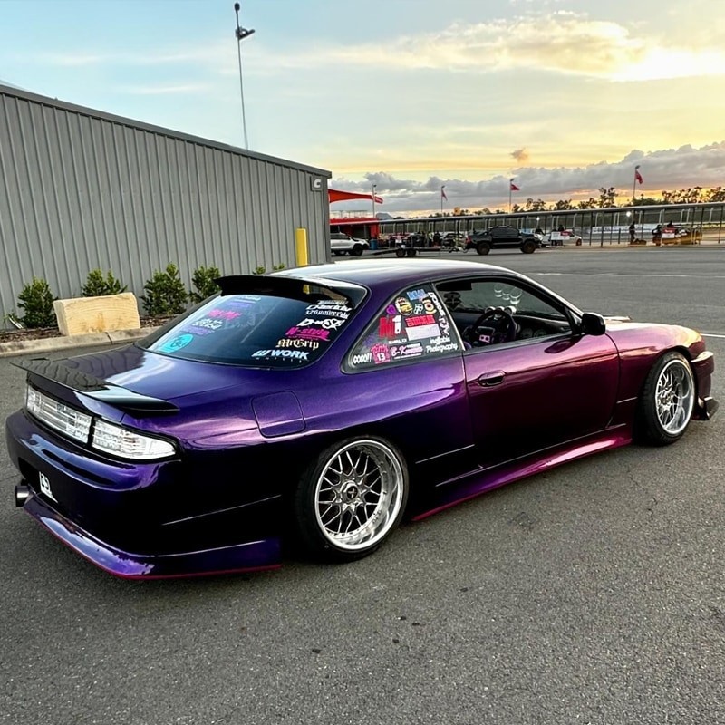 NISSAN SILVIA S14 LED Tail Lamp LH RH Center Garnish Set Limited Chrome ...