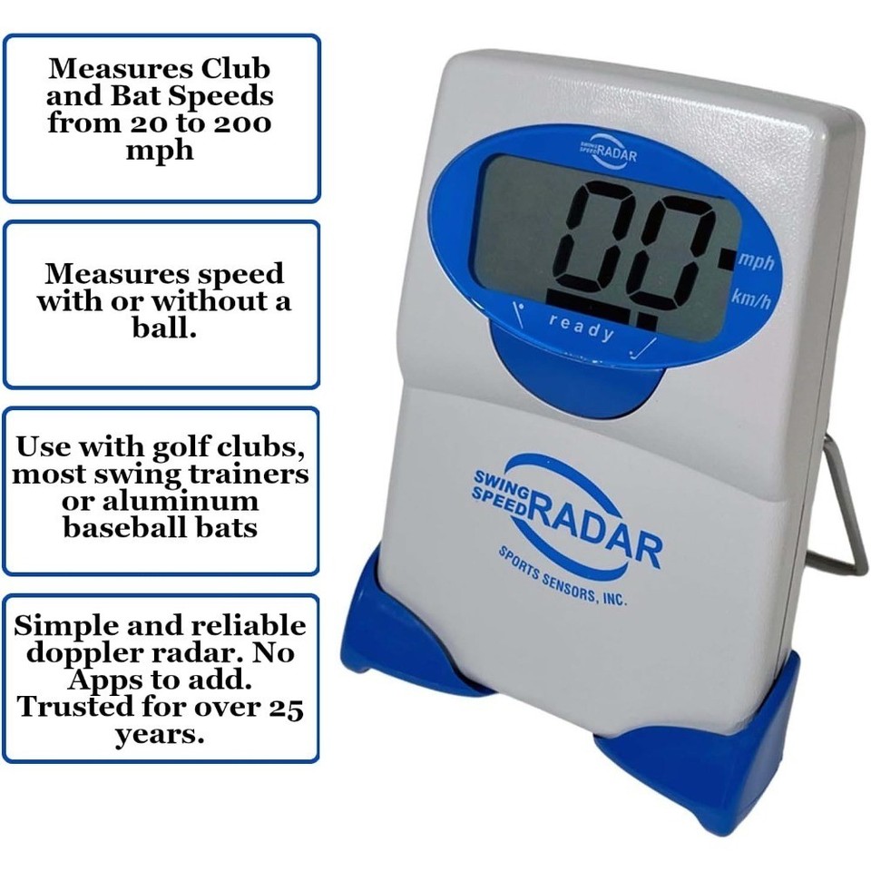 Golf Swing Speed Radar Training Aid Portable Doppler Device for Club ...