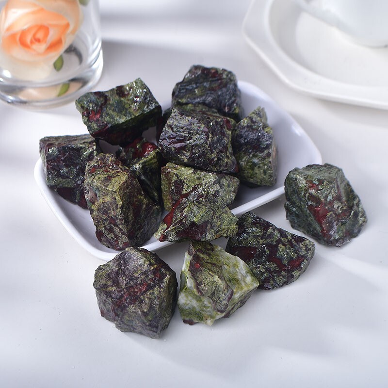 Raw Rough Dragon Bloodstone Jasper Chunk Healing Crystal Rock Specimen ...