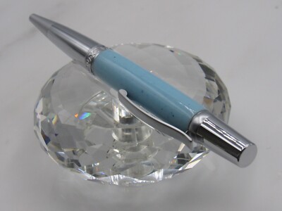 GORGEOUS HIGH QUALITY HANDMADE SIERRA SOLID LIGHT BLUE ACRYLIC TWIST BP ...