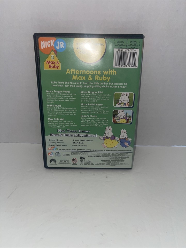Max and Ruby - Afternoons with Max and Ruby (DVD, 2006) 97368772342 | eBay