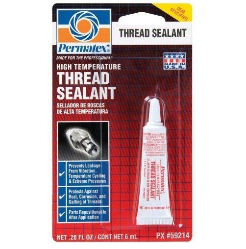 PERMATEX Pipe Seal W/Teflon High Temperature Thread Sealant 6 ml Tube ...