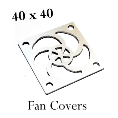 RCP Xtreme Cool (2) 40mm x 40mm Anodized Aluminum Tron Cooling Fan ...