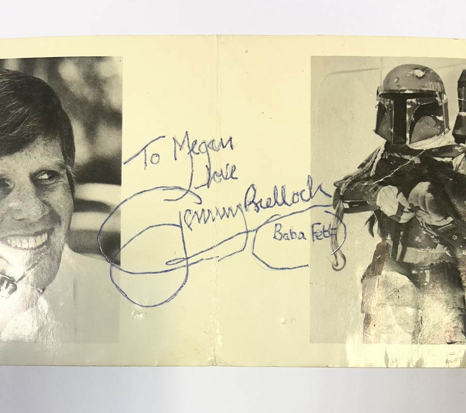 Jeremy Bulloch Boba Fett Signed Autograph ‘Star Wars’ | eBay
