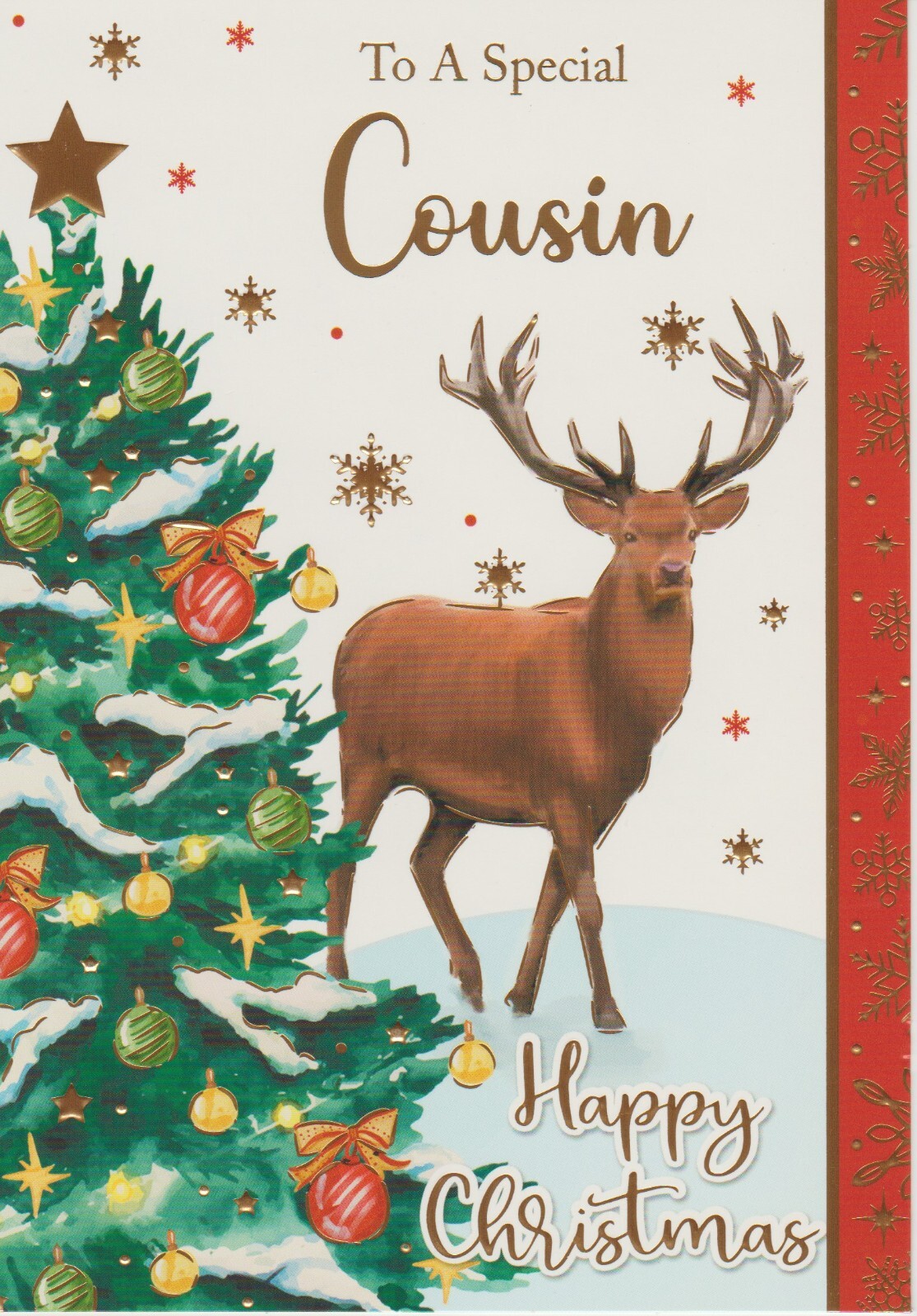 Cousin Christmas Card ~To A Special Cousin Happy Christmas | eBay UK