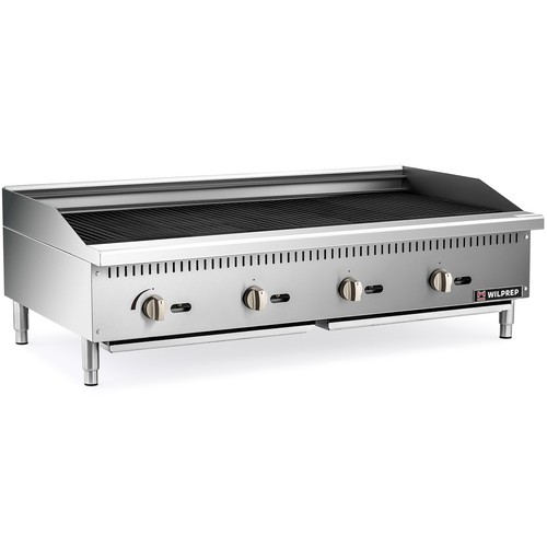 48" Commercial Gas Countertop Grill Radiant Charbroiler 140000BTU NG ...
