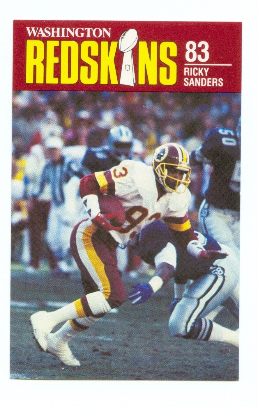 1988 Washington REDSKINS Police #83 RICKY SANDERS Belton TEXAS STATE ...