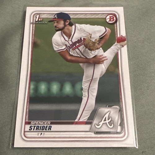 2020 Bowman Draft Spencer Strider First 1st Paper Base Rookie RC BD-20 ...