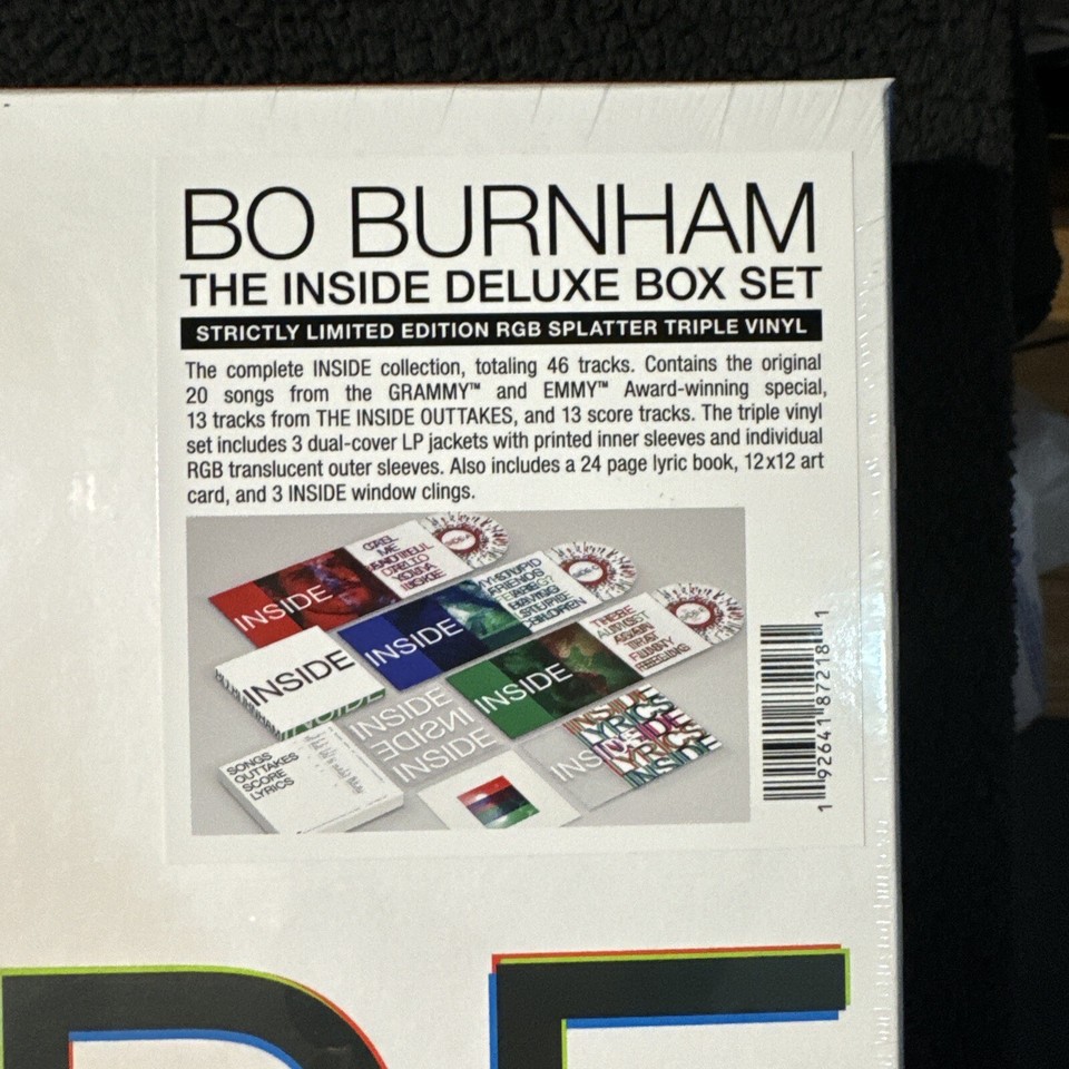 Sealed Bo Burnham Inside - Strictly Limited Edition RGB Splatter Triple ...