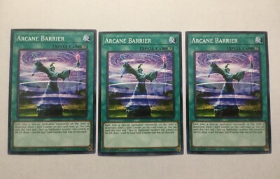 3x Arcane Barrier Continuous Spell Yugioh Magic Cards Best And Great ...