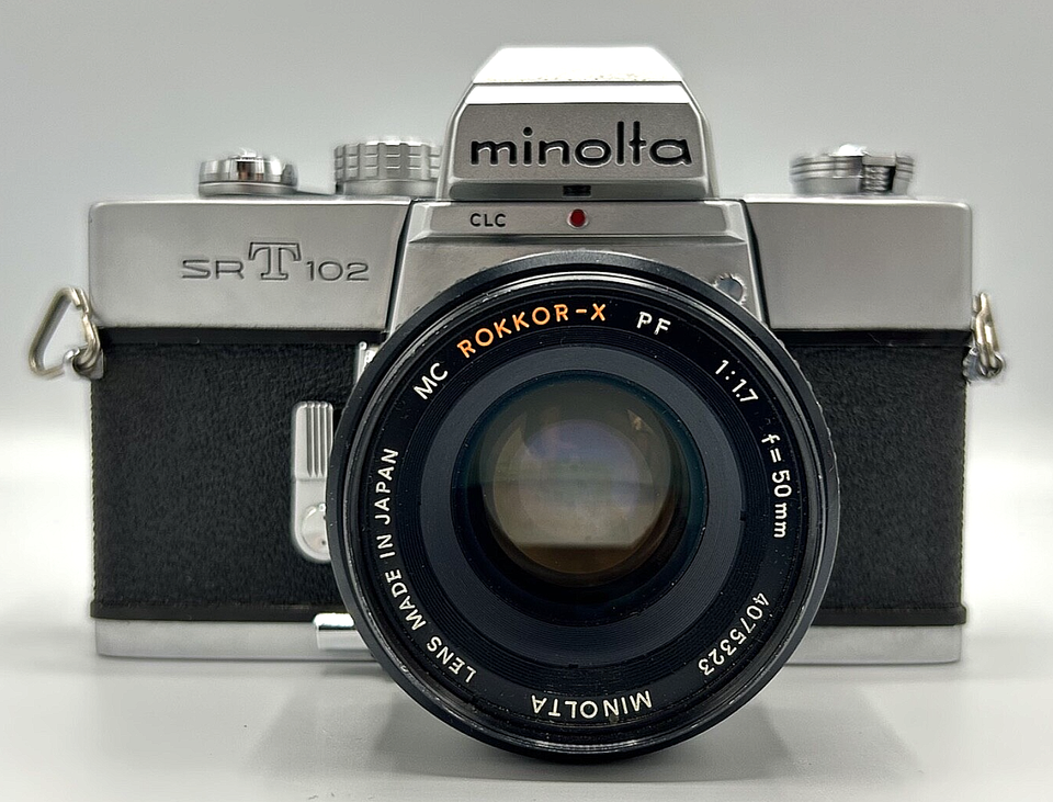 Minolta SRT 102 35mm SLR Camera with MC 50mm f/1.7 Lens UNTESTED | eBay
