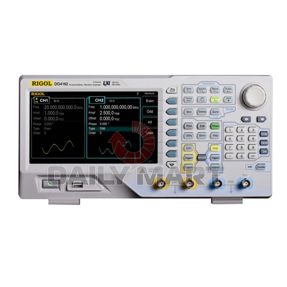 New RIGOL DG4162 160 MHz Arbitrary Waveform Generator 2 Output Channel 7inch LCD | eBay