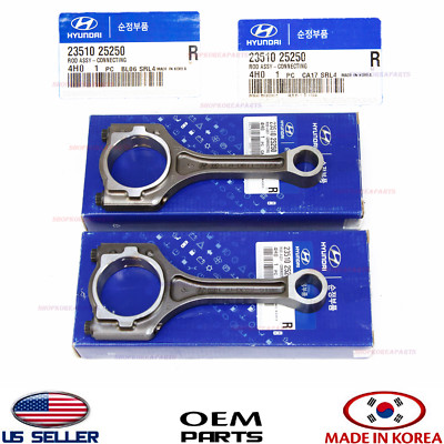 CONNECTING ROD 2PCS GENUINE! SONATA OPTIMA TUCSON SPORTAGE FORTE 2.4L ...