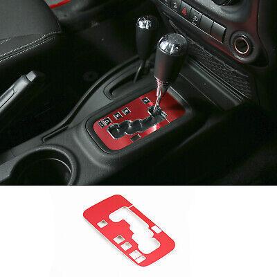 Aluminum Gear Shift Panel Decor Cover Trim Sticker for Jeep Wrangler JK ...