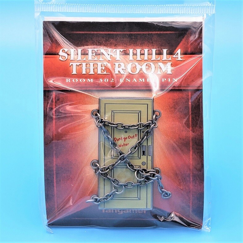 Silent Hill 4: The Room 302 Enamel Pin Antiqued Chained Door (2" Tall ...