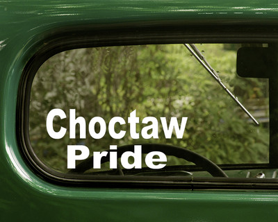 2 CHOCTAW PRIDE STICKERs Native American Decal Car Truck Laptop Bumper ...