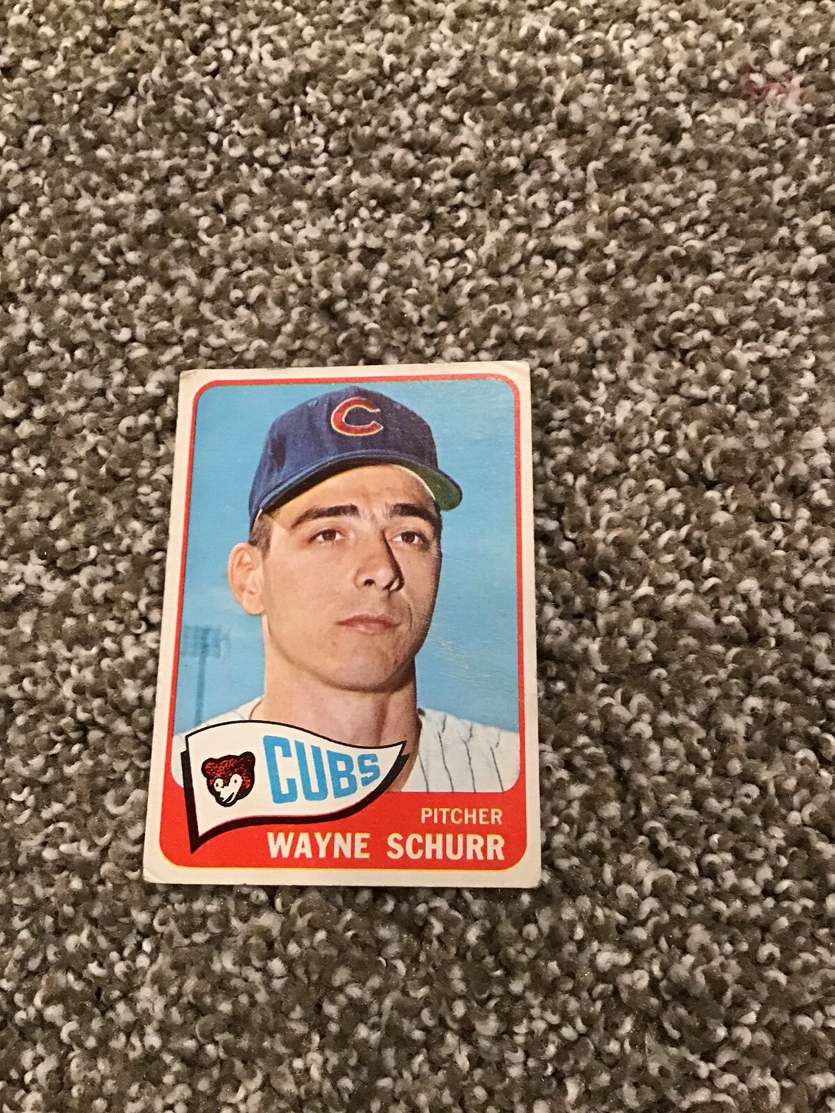 CHICAGO CUBS 1965 TOPPS WAYNE SCHURR BASEBALL CARD VG GREAT CARD #149 ...