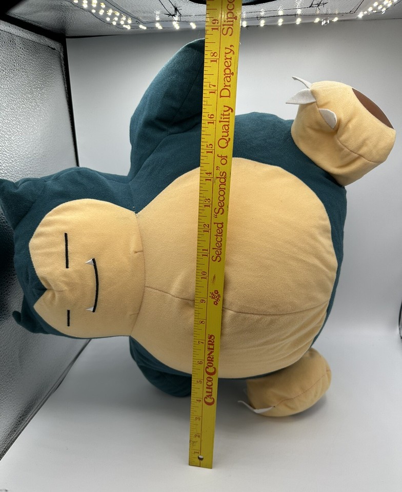 Pokémon SNORLAX Character Plush LARGE Soft Cuddly Bean Bag Toy 2020 17 ...