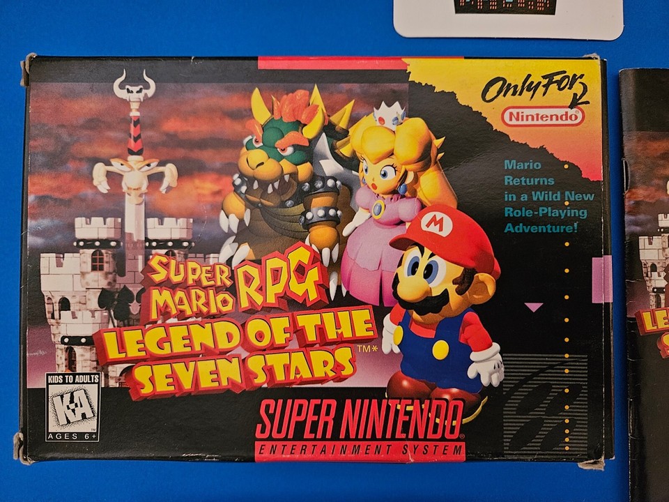 Super Mario RPG - Super Nintendo SNES - Cartridge Box Manual | eBay