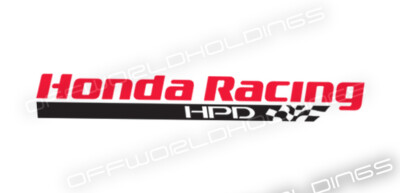HONDA RACING HPD STICKER decal JDM Civic Integra RSX NSX GT3 Type R ...