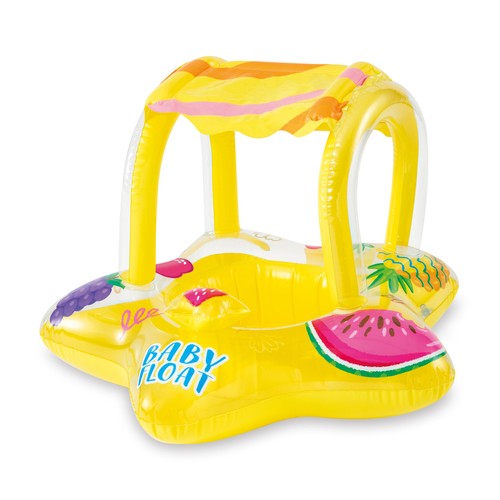 Intex Outdoor Pool Inflatable Shaded Canopy Starfish Baby Float Raft ...