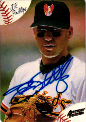 J.R. Phillips Signed 1995 Action Packed Minor League #15 Phoenix ...