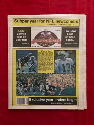 1984-1985 Pro Football Weekly playoffs issue / No label / 49ers ...