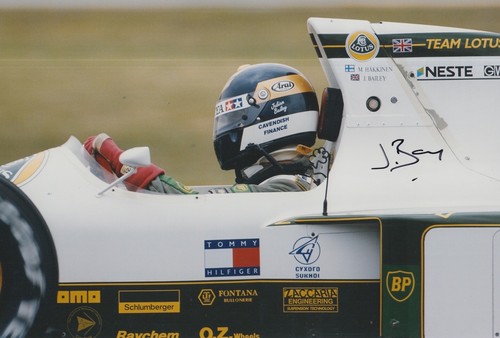 Julian Bailey Hand Signed Team Lotus 12x8 Photo F1 1. | eBay