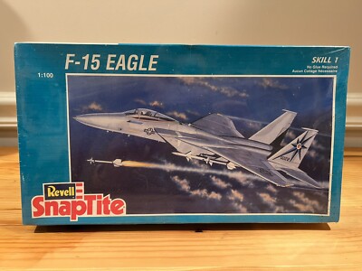 New Sealed Revell SnapTite 1/100 F-15 Eagle Plastic Model Kit 6277 1995 ...