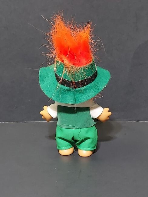 Vintage Russ Troll Doll Orange Hair Leprechaun Irish St Patrick's Day 5 ...